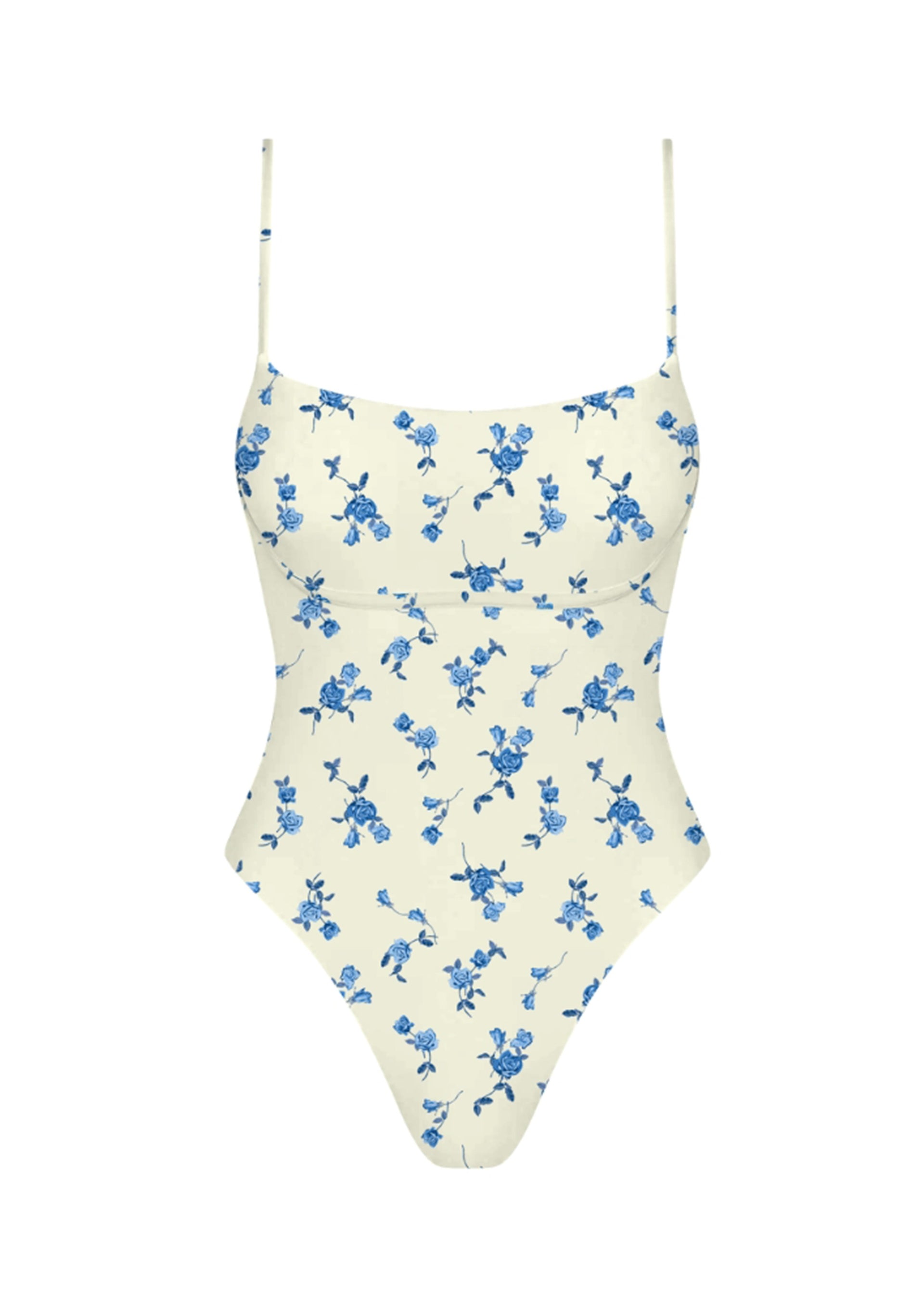 Blue Rose One Piece – Beach Bronc